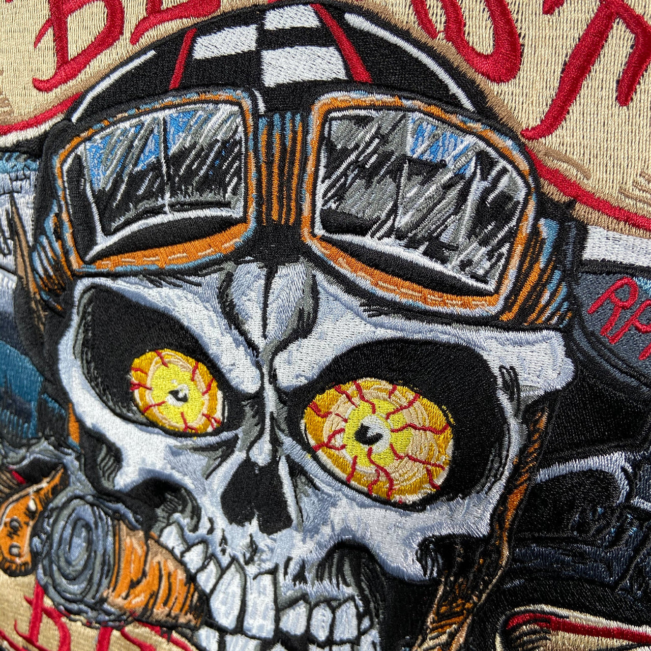 Be First Be Fast Skull Embroidered Work Shirt / Shop Shirt – DOWN N OUT ...